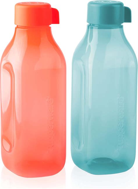 Tupperware Eco Fridge Bottle 1ltr Screw Cap Set Of 2
