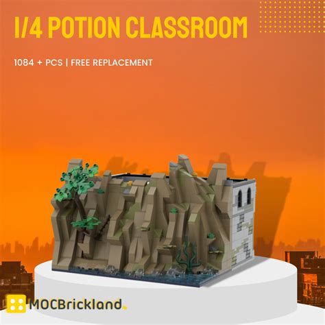 14 Potion Classroom Moc 122847 Movie With 1084 Pieces Moc Brick Land