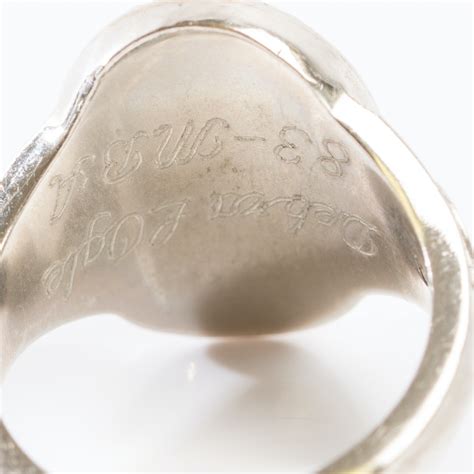 10k White Gold Duke University Class Ring Ebth