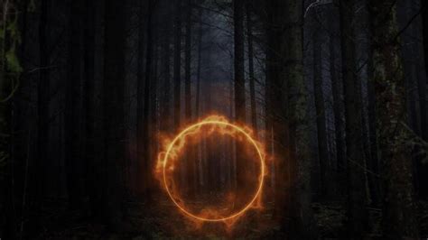 Fire Circle Effect Stock Video Footage For Free Download