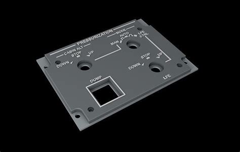 Embraer E1 Overhead Pressurization Panel 3d Model 3d Printable Cgtrader