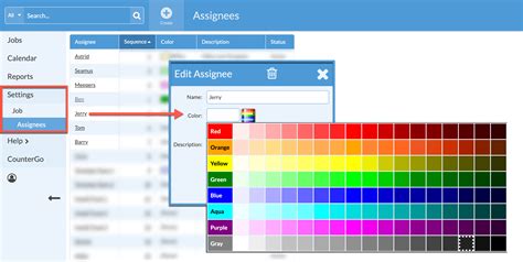 Color Code Calendar By Assignee