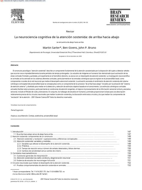 The Cognitive Neuroscience Of Sustained Attention Where Top Down Meets Bottom Upen Es