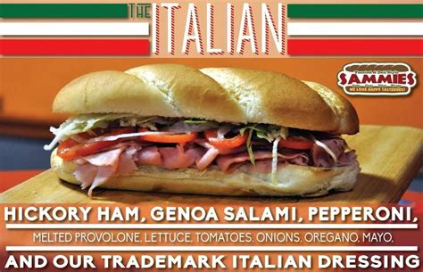 Sammies Menu Updated 2026