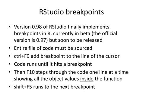 Lecture Debugging R Code Ppt Download