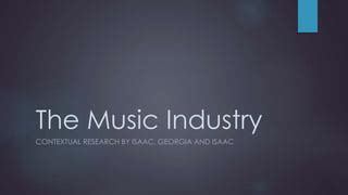 The Music Industry Pptx