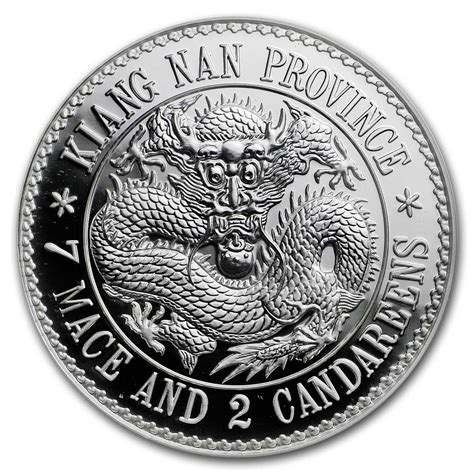 2018 China 1 Oz Silver Kiangnan Dragon Dollar Restrike Pu