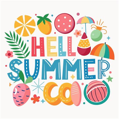 Premium Vector Hello Summer