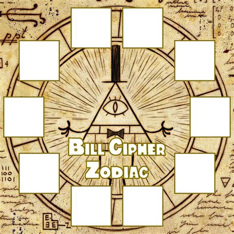 Bill Cipher Zodiac Template By Bluefireproduction On Deviantart