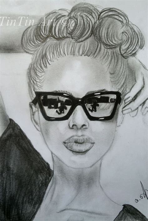 Sunglasses Drawing Reflection At Vicki Howes Blog