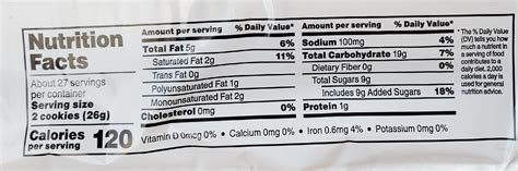 Sandwich Creme Cookies Nutrition Facts At Chad Espinoza Blog