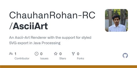 Github Chauhanrohan Rcasciiart An Ascii Art Renderer With The Support For Styled Svg Export