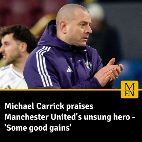 Manchester Michael Carrick Praises Manchester Uniteds Unsung Hero