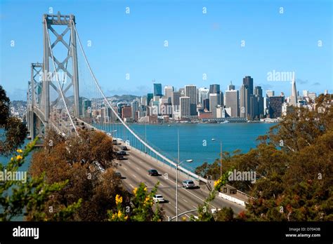 Looking At The Eastern Span Of The Bay Bridge From Yerba Buena Island