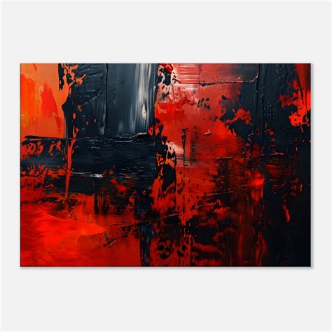 Red And Black Abstract