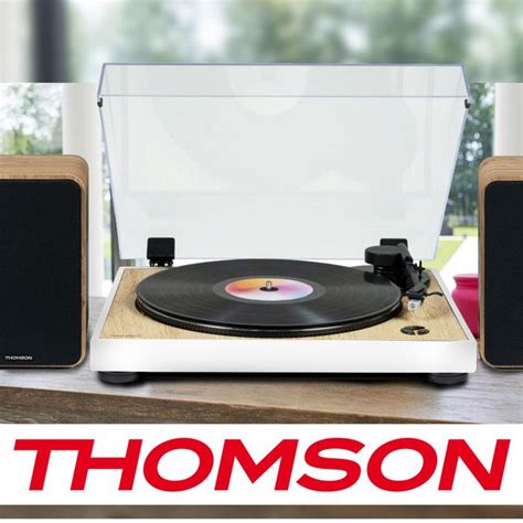 Platine Disque Thomson Tt301 Finition Boisblanc 3345 Tours Enceintes 100w