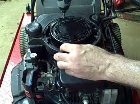 Small Engine Repair Replacing The Starter Pull Cord On A Briggs