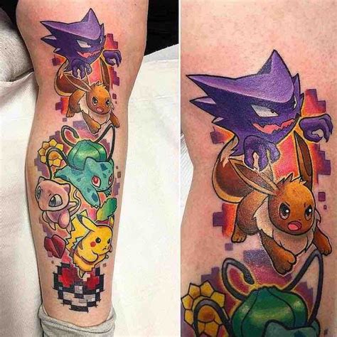 63 Amazing Pokémon Tattoos Tattoo Insider Picture Tattoos Pokemon