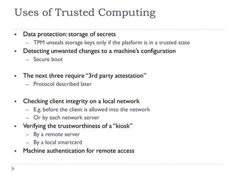 Introduction To Trusted Computing Ppt