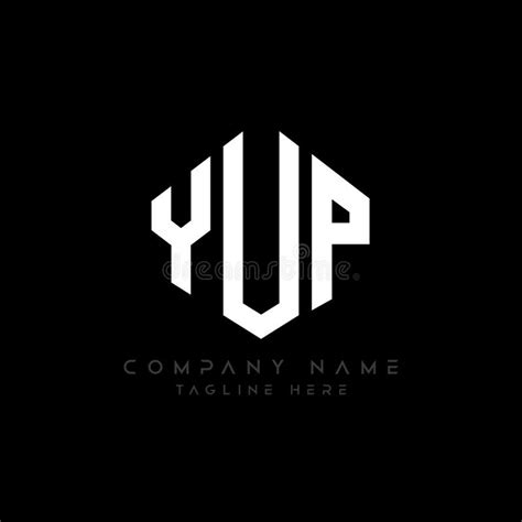 Yup Letter Logo Design With Polygon Shape Yup Polygon And Cube Shape