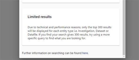 Provide Search Examples And A Detailed Help For Search · Issue 939 · Ral Facilitiesdatagateway