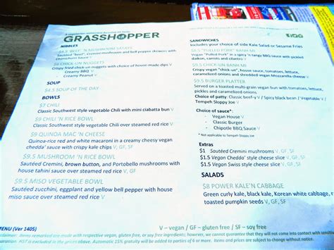 Restaurant Review The Grasshopper