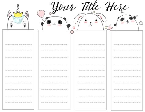 Cute Planner Template