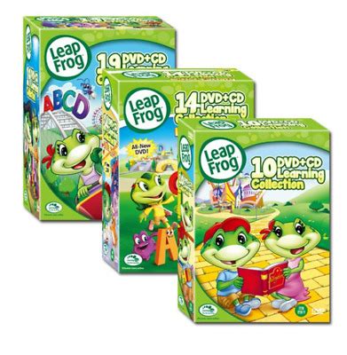Leap Frog Season 1 2 3 Dvd Cd Learning Collection Set English Animation