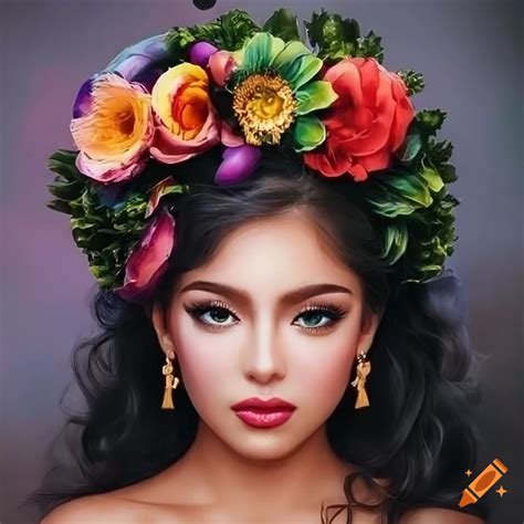 Hyper Realistic Portrait Of A Beautiful Mexican Girl On Craiyon