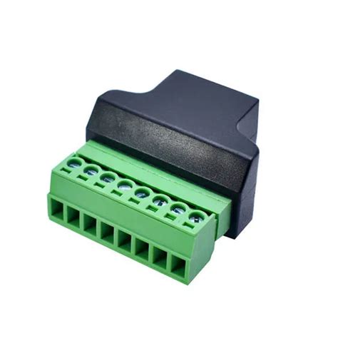 Male Cable Adapter Socket Rj45 Ethernet Female Pcb Screw Terminal Sensor Connector Rj45 Pcb