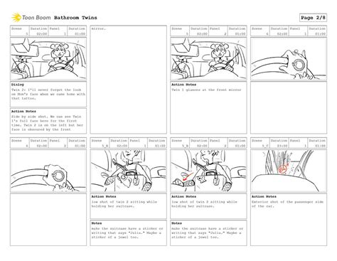Storyboardsanimatics Sunnyandme