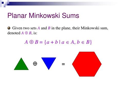 Ppt Exact And Efficient Construction Of Planar Minkowski Sums Using