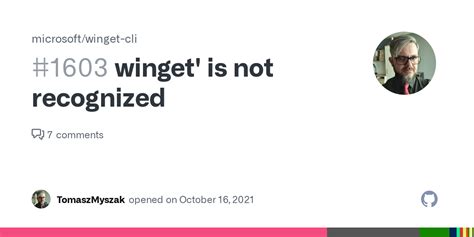 Winget Is Not Recognized · Issue 1603 · Microsoftwinget Cli · Github