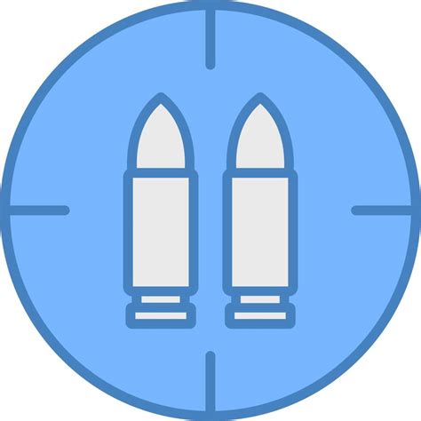 Ammo Line Filled Blue Icon 43691006 Vector Art At Vecteezy