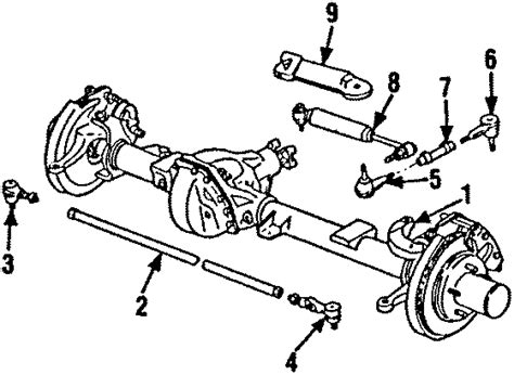 Chevrolet C10 Suburban Steering Drag Link 4wd 4wd Rear 4wd