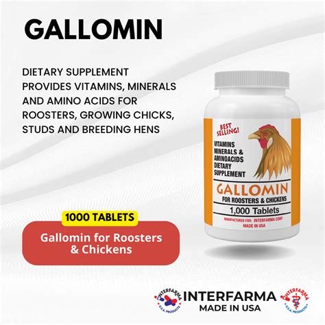 Multi Vitamin Supplement For Roosters And Poultry Gallomin Interfarma