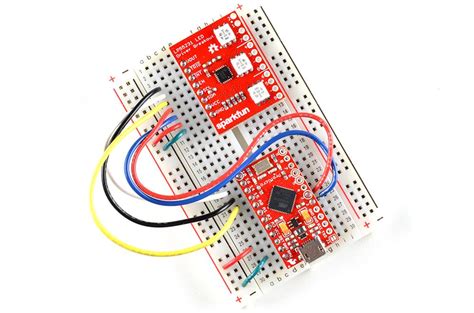 breakout del driver led sparkfun lp55231 opencircuit