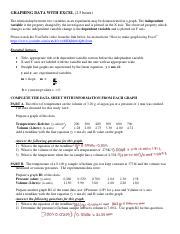 Lab Graphing Data With Excel Pdf GRAPHING DATA WITH EXCEL Hours The Relationship