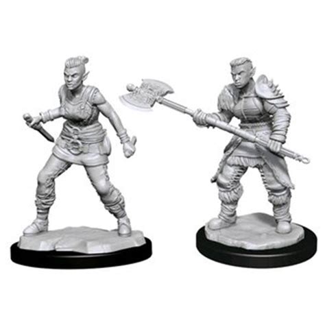 Dungeons And Dragons Nolzurs Marvelous Miniatures Orc Barbarian Fem