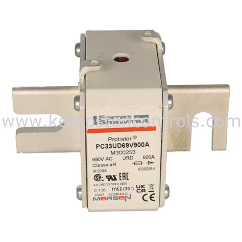 Mersen M300253 Mersen Ferraz Fuse Pc33ud69v900a 6 9 Urd 33 D08 A