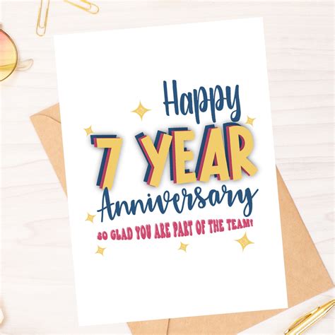 Happy 7th Work Anniversary Images