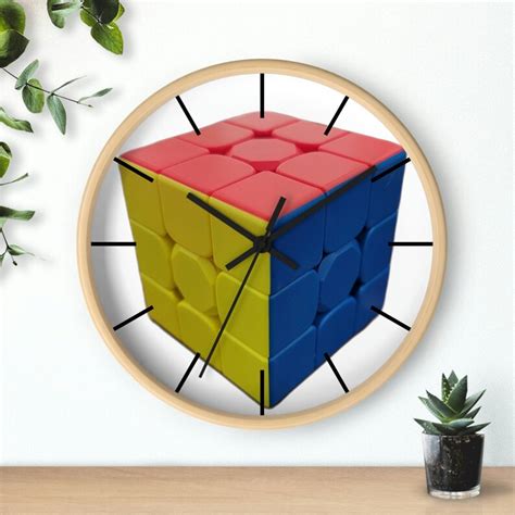 Rubiks Cube Clock Etsy