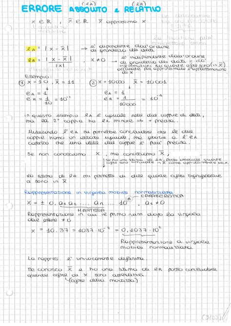 Appunti Di Calcolo Numerico Appunti Di Calcolo Numerico Docsity