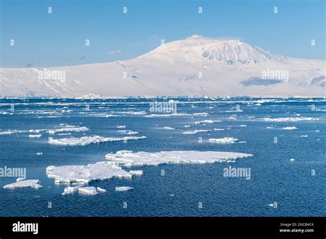 Antarctica Ross Island Ross Sea View Of Mount Erebus Second Highest