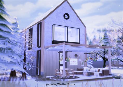 Sims 4 Scandinavian Retreat ️ Sims4build Scandinavianstyle