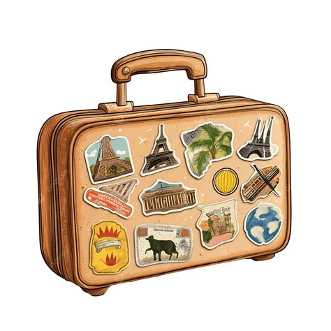 Vintage Reise Clipart Ein Reise Thema Projekt Wird Mit Einem Vintage