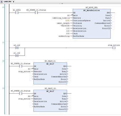 Project Example Label Machine Ladder Diagram Softmc Wiki