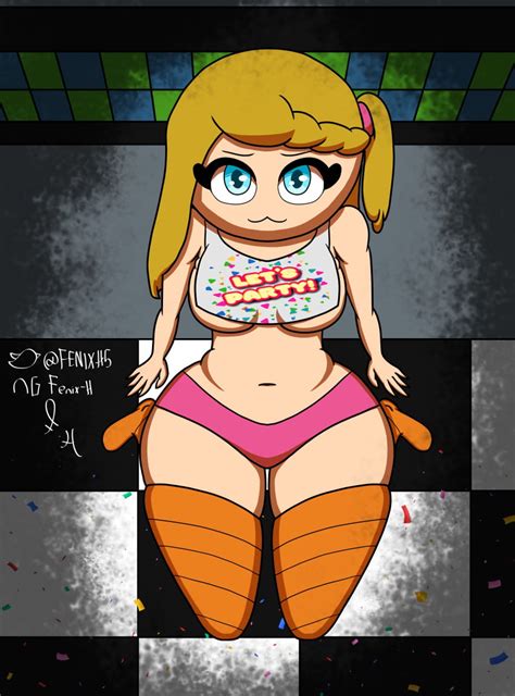Rule 34 Black Sclera Blonde Hair Blue Eyes Fenix H Five Nights At Freddys Five Nights At
