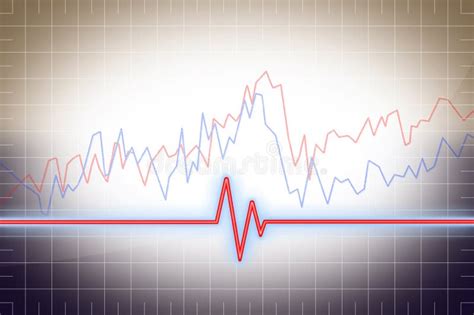 Minimal Abstract Financial Or Business Chart Concept Graph With Copy