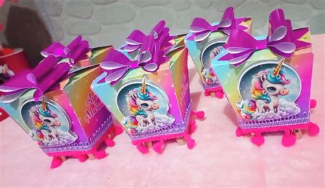Kit Lembrancinhas Unicornio Luxo 40 Peças Elo7